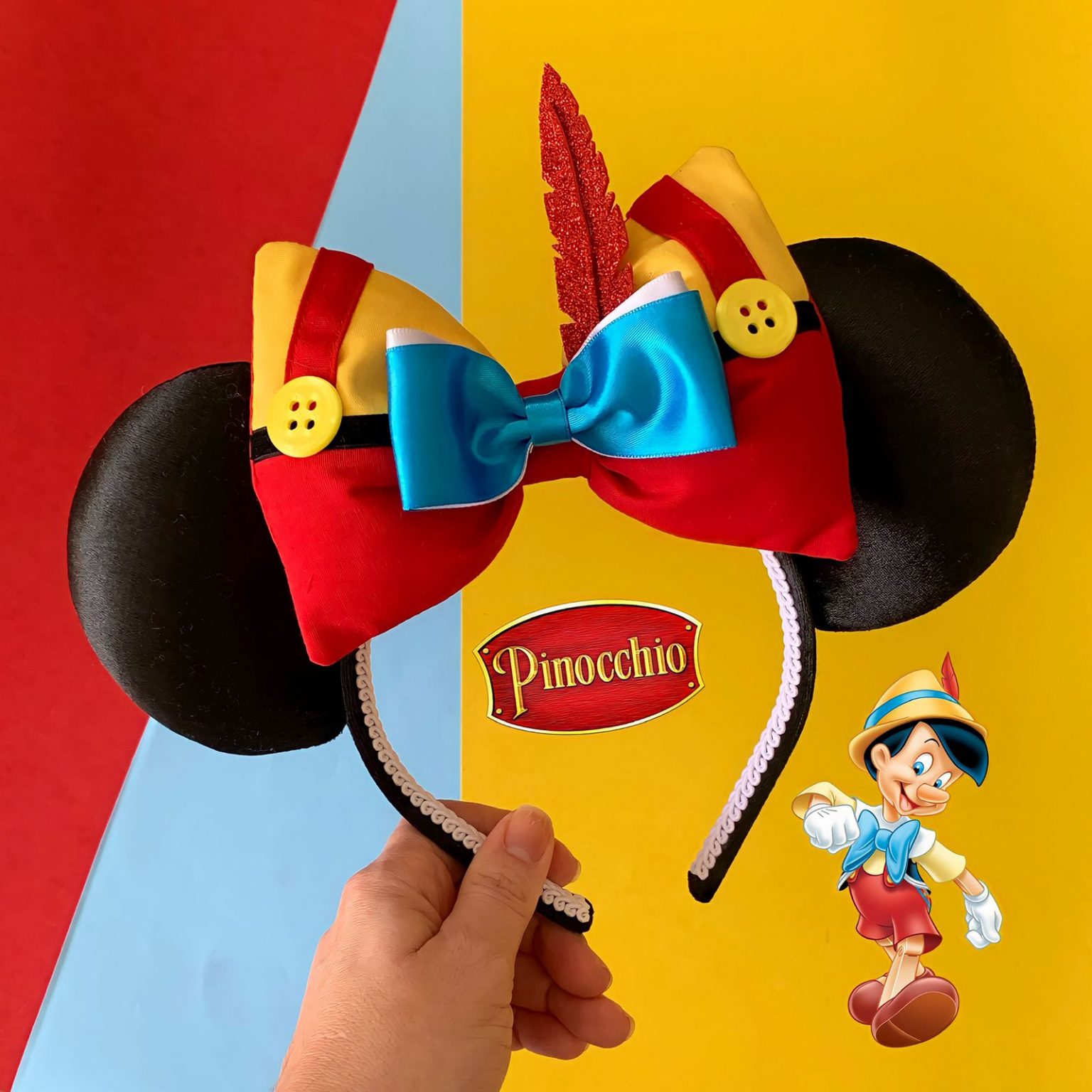 Tiara da Minnie Pinóquio – Magic Arts By Lu – Artesanato feito com amor ... Tiara da Minnie Pinóquio – Magic Arts By Lu – Artesanato feito com amor ...